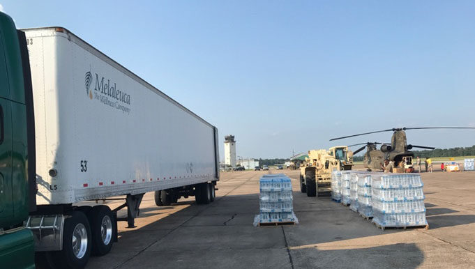 The Melaleuca Foundation runs to the rescue in times of natural disaster